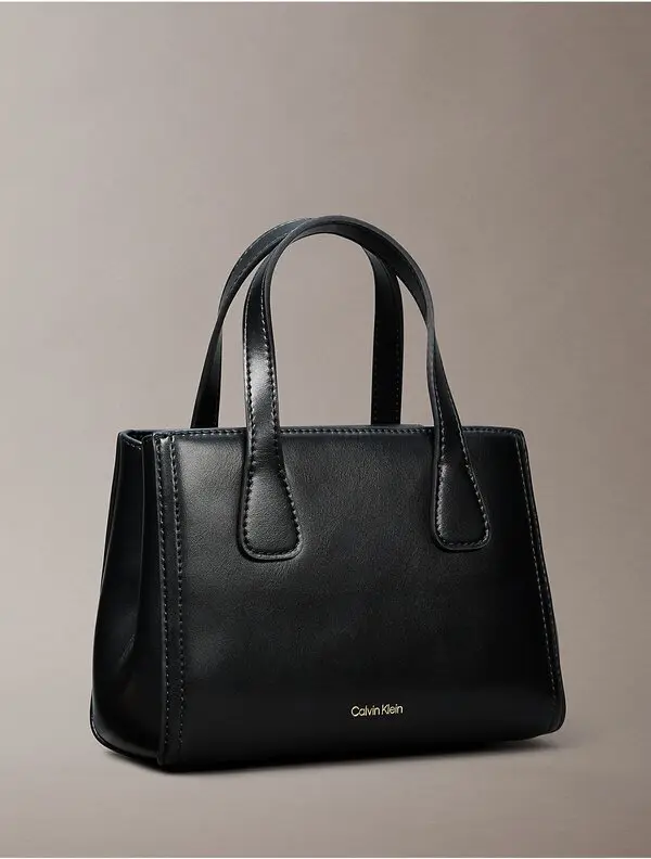 Calvin Klein Monogram Mini Tote Crossbody Bag