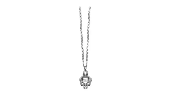 $UICIDEBOY$ G59 Records Skull Pendant - Silver