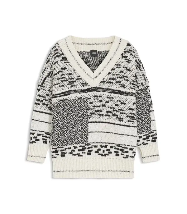 BOSS Jacquard-pattern Sweater