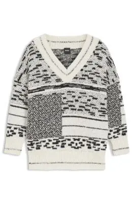 BOSS Jacquard-pattern Sweater