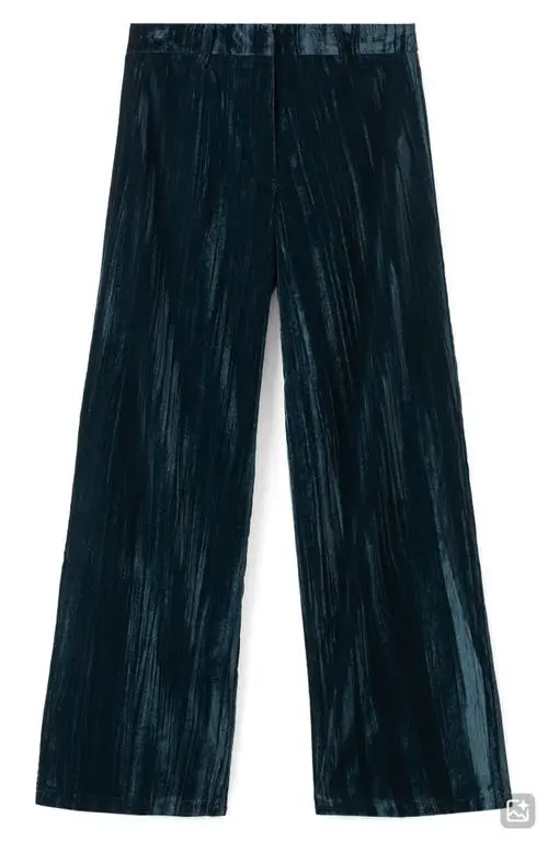 Mango Straight Velvet Pants