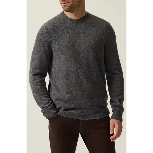 34 Heritage Cashmere Crewneck Sweater - Charcoal
