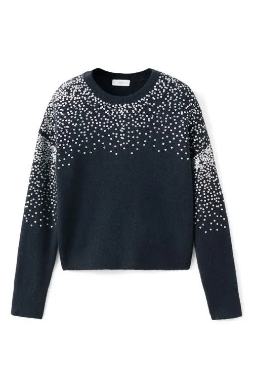 Mango Sequin Embellished Sweater