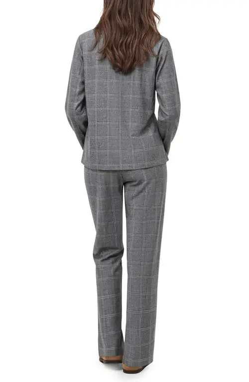 Mango Plaid Cotton Long Pajamas