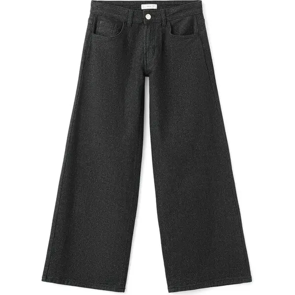Mango Glitter Wide-leg Jeans