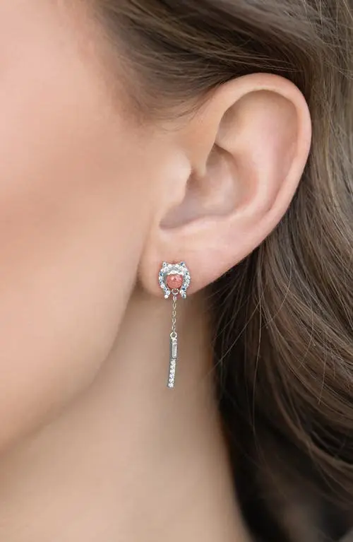 GIRLS CREW Star Wars™ Ahsoka Tano™ Drop Earrings - Silver