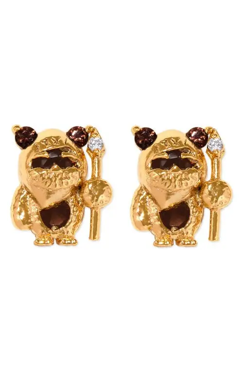 GIRLS CREW Star Wars™ Ewok™ Stud Earrings - Gold