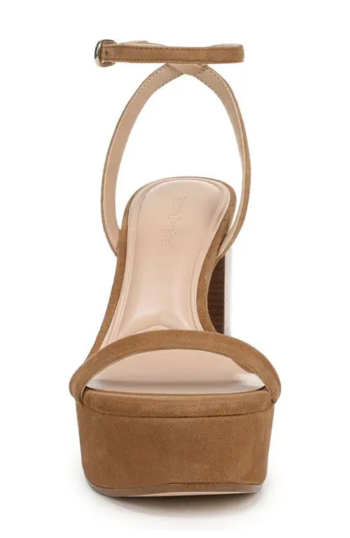 FAVORITE DAUGHTER Ruby Ankle Strap Platform Sandal - Brown Sugar