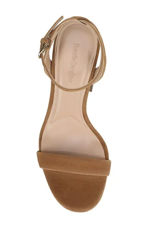 FAVORITE DAUGHTER Ruby Ankle Strap Platform Sandal - Brown Sugar