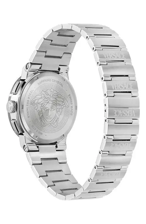 Versace Greca Logo Chronograph Bracelet Watch