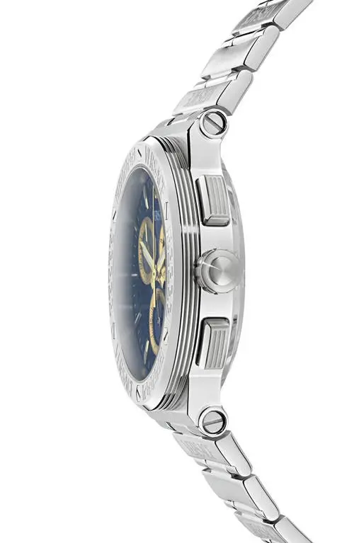Versace Greca Logo Chronograph Bracelet Watch