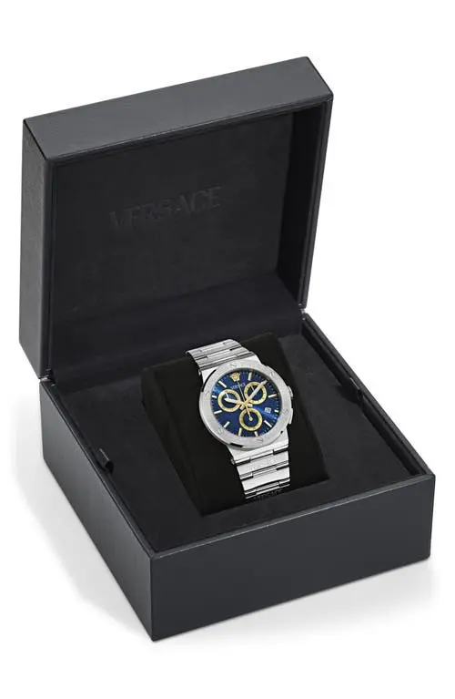Versace Greca Logo Chronograph Bracelet Watch