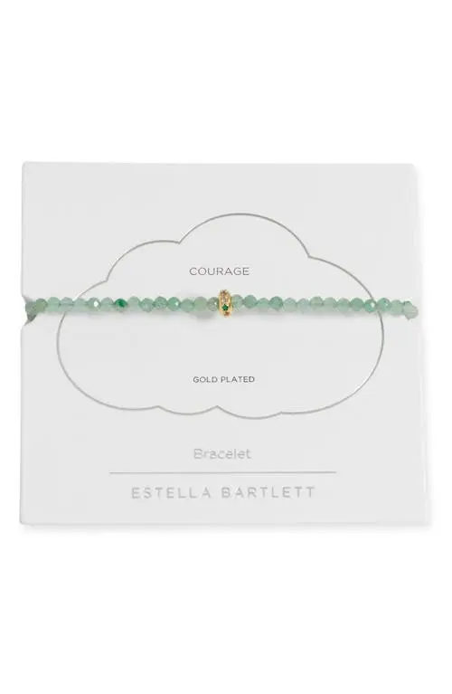 Estée Lauder Crystal Disc Beaded Bracelet - Green Aventurine