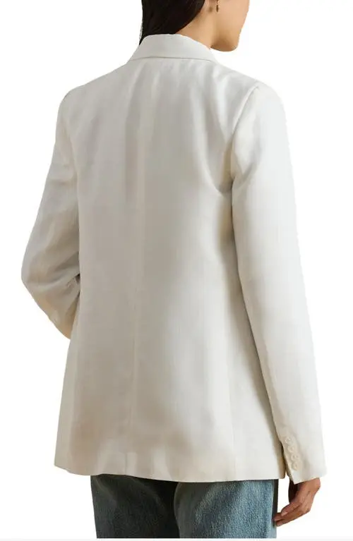 Ralph Lauren Narain Double-breasted Linen-blend Blazer