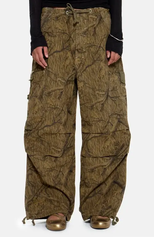 JADED LONDON Forest Parachute Pants - Camo