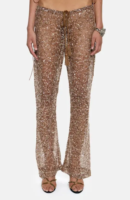 JADED LONDON Deva Sequin Knit Trousers