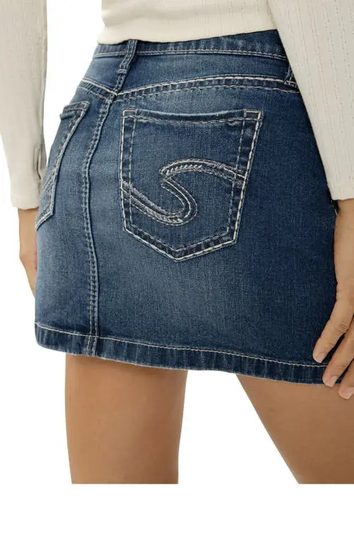 SILVER JEANS CO. Elyse Denim Miniskirt