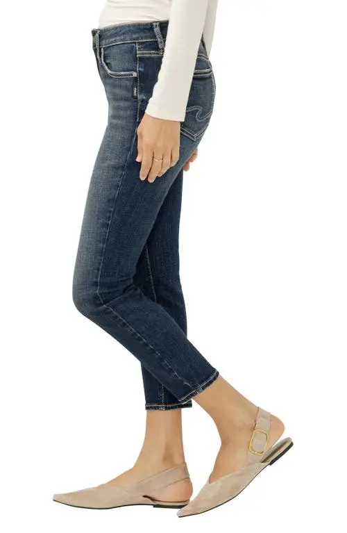 SILVER JEANS CO. Elyse Crop Skinny Jeans