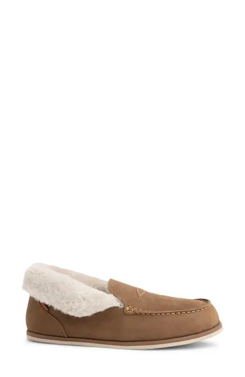 HARI MARI Alta Paloma Genuine Shearling Slipper - Pebble