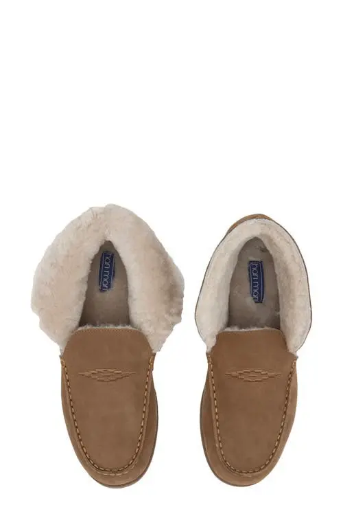 HARI MARI Alta Paloma Genuine Shearling Slipper - Pebble