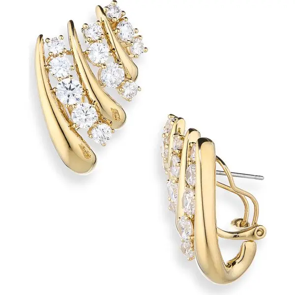 Nadri Phenom J-hoop Earrings - Gold