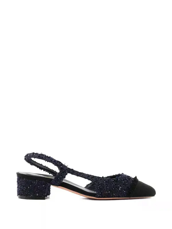 PAUL WARMER Loulou Fringed Slingback Pumps