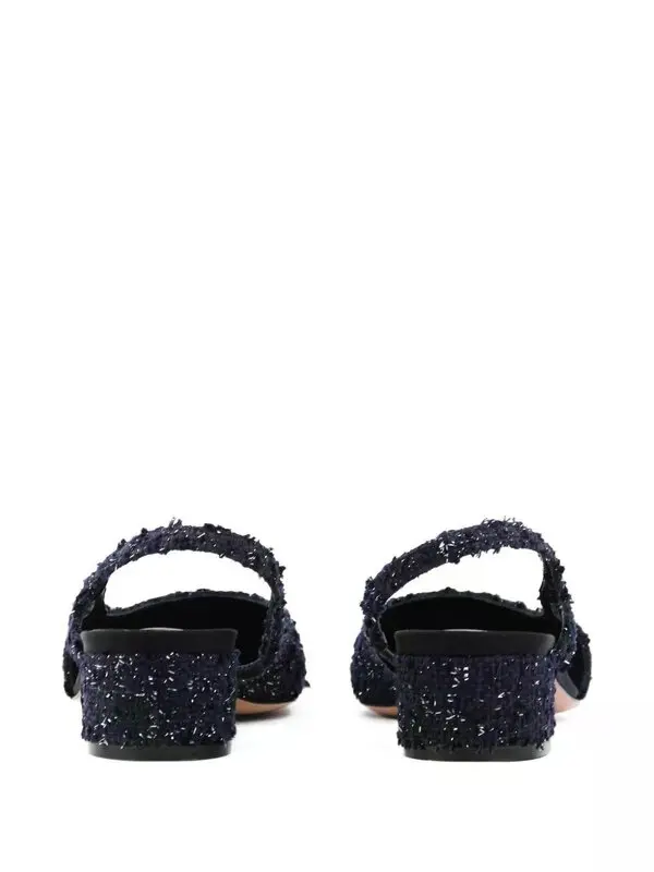 PAUL WARMER Loulou Fringed Slingback Pumps