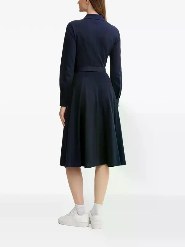 Lacoste Button Belted Midi Dress
