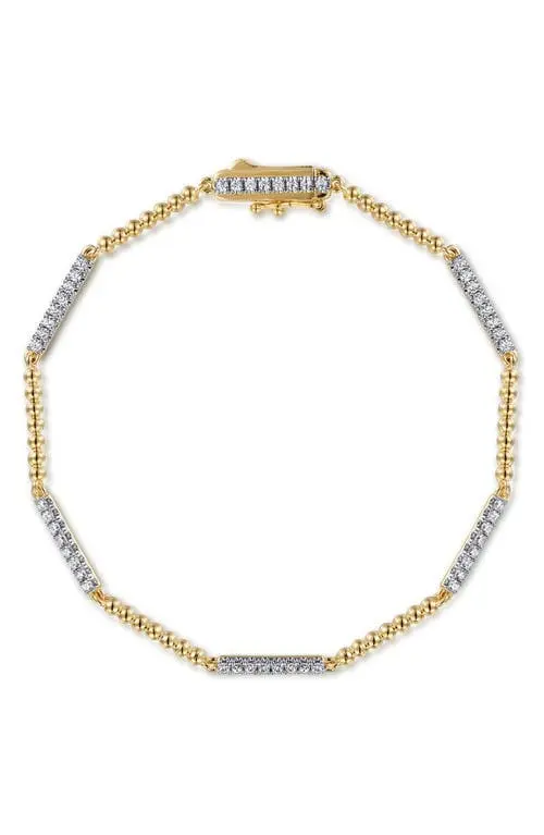 GABRIEL & CO. Diamond Bar Station 14k Bracelet - Gold