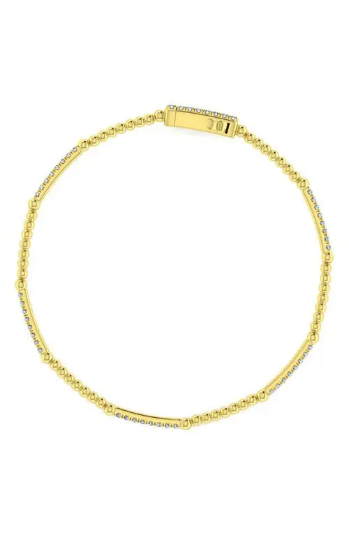 Gabriel & Co. Diamond Bar Station Bracelet In 14k