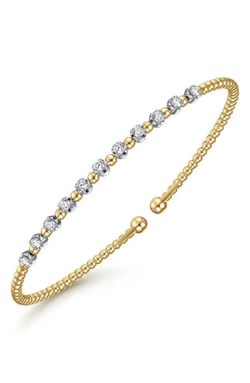 GABRIEL & CO. Diamond Beaded Cuff Bracelet