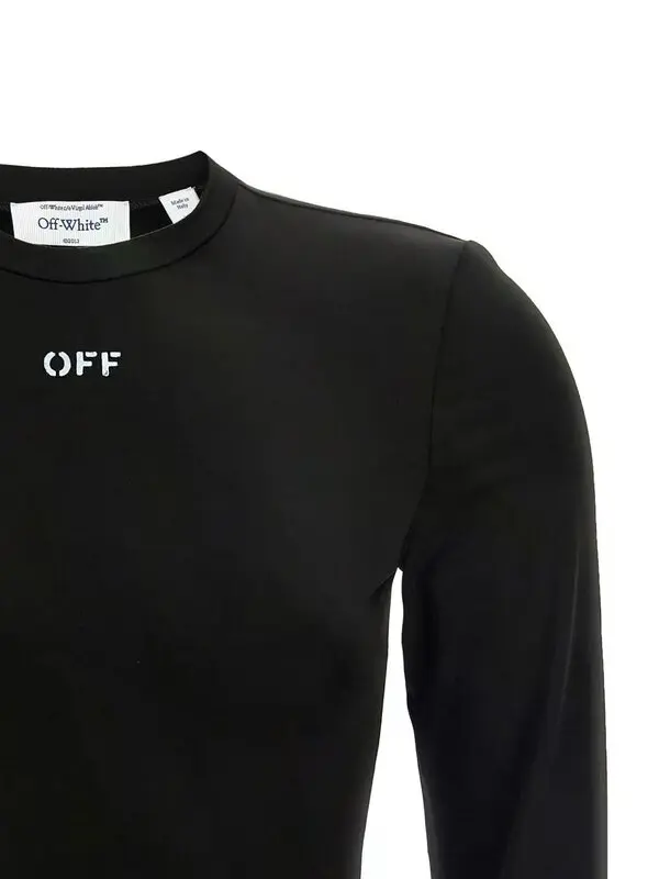 Off-White Logo-print Crew-neck Top