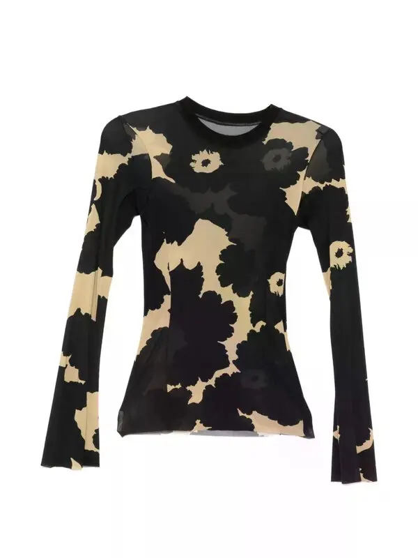 LESS Printed Long Sleeve Top