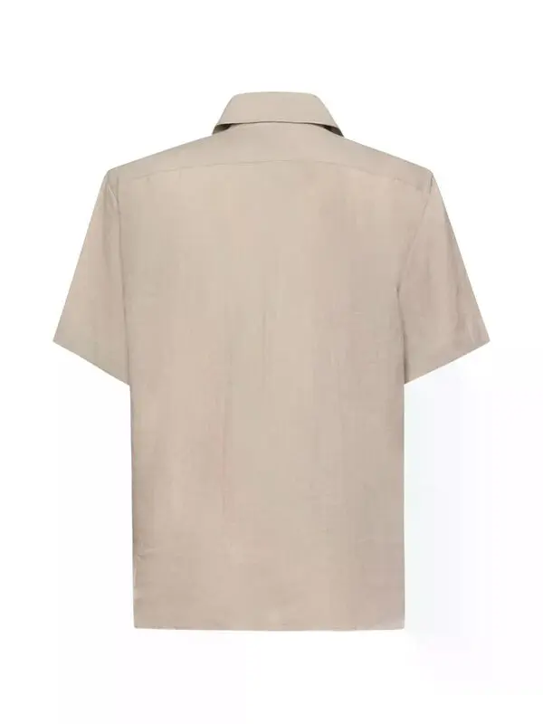 Eleventy Chest-pocket Short-sleeve Shirt - Neutrals