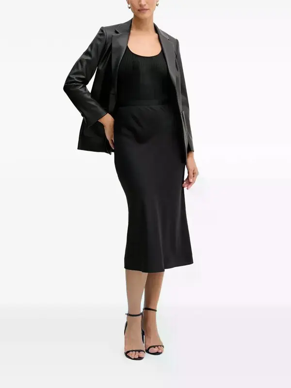Sisley Faux-leather Blazer