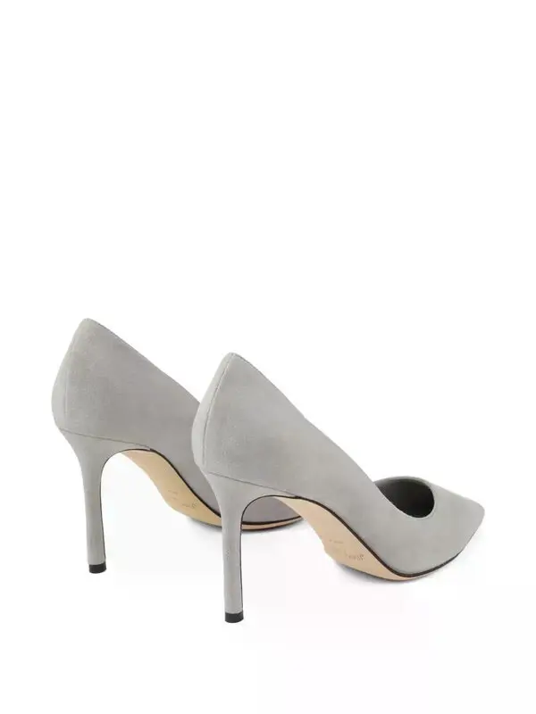 JIMMY CHOO Romy 85 Pointed Pumps - Grey