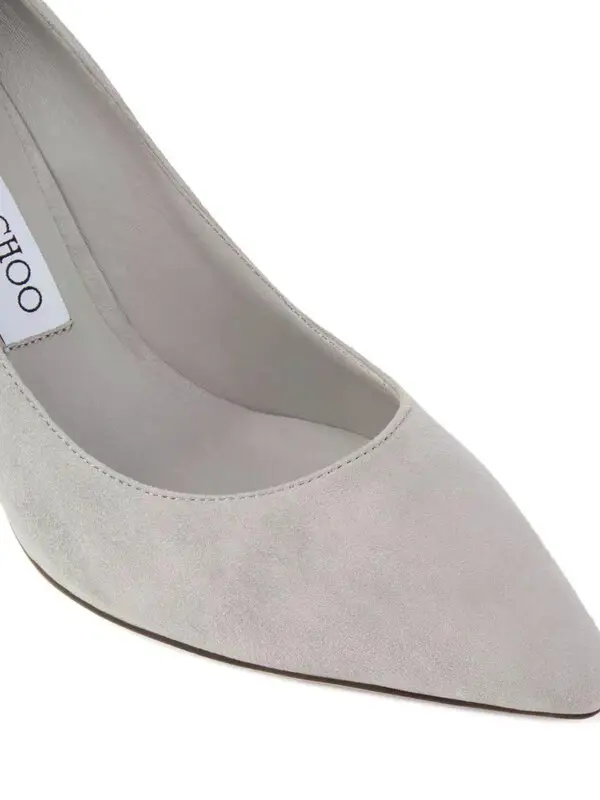 JIMMY CHOO Romy 85 Pointed Pumps - Grey
