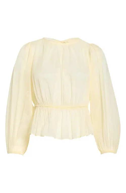Astr The Label Amie Peplum Chiffon Top