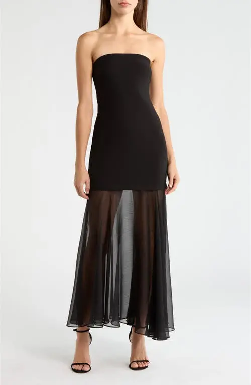 Astr The Label Lizet Strapless Maxi Dress - Black