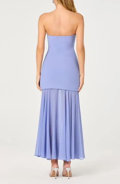 Astr The Label Lizet Strapless Maxi Dress - Periwinkle