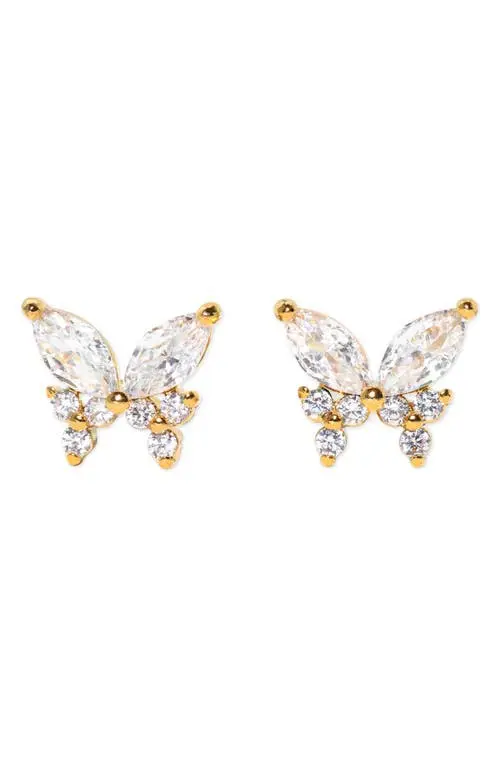 GIRLS CREW Butterfly Stud Earrings - Gold