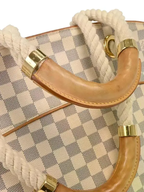 LOUIS VUITTON 2006 Pampelonne Gm Damier Azur Tote Bag