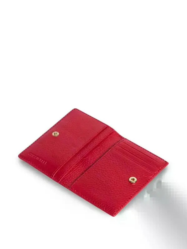 COCCINELLE Logo-appliqué Leather Wallet - Red
