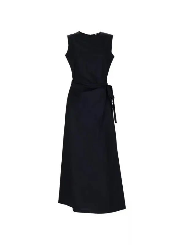 Aspesi Tie-waist Midi Dress - Blue