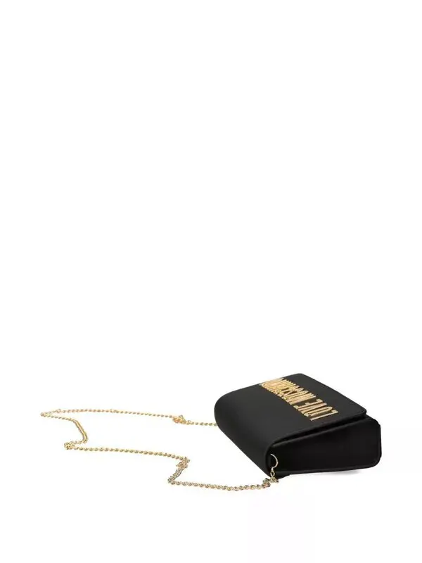 Moschino Logo-lettering Crossbody Bag - Black
