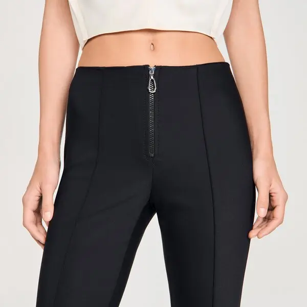 Sandro Fitted Pleated Trousers