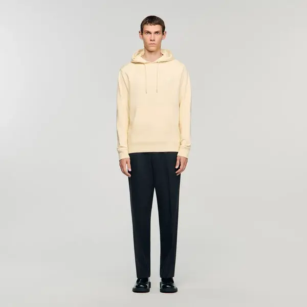 Sandro Heart Patch Cotton Sweatshirt