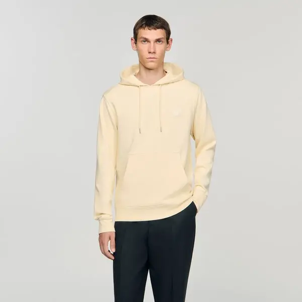 Sandro Heart Patch Cotton Sweatshirt