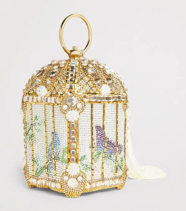Judith Leiber Crystal Birdcage Clutch