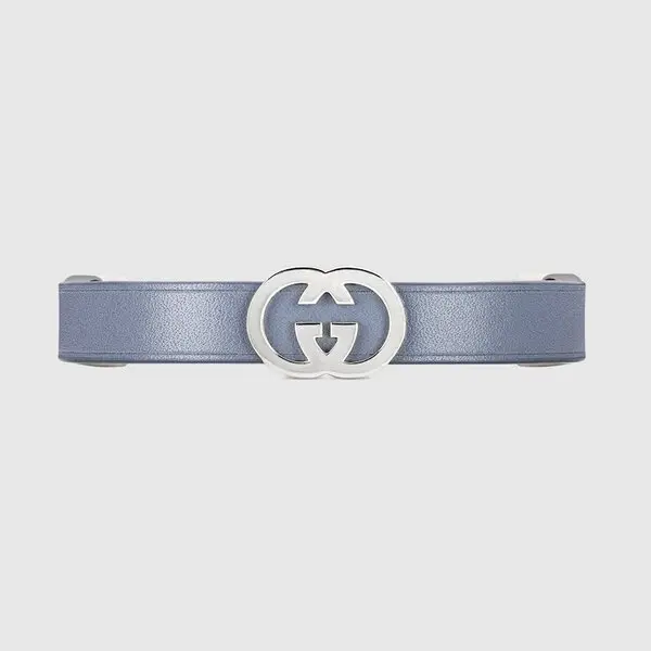 Gucci Interlocking Leather Bracelet